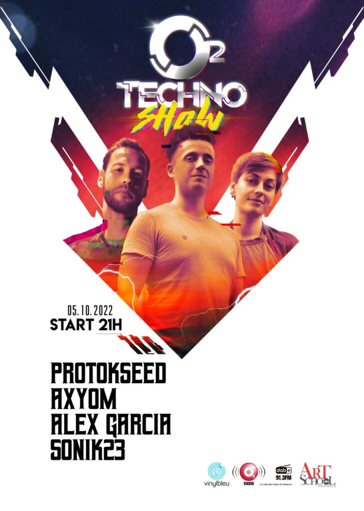 Résidence mensuelle sur O2 Radio : Techno Show by Alempyre - Art School